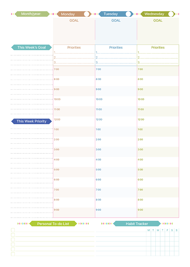 Free Printable Weekly Planner for 2021 Templates