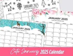 January 2025 Calendar - Printable Templates & More