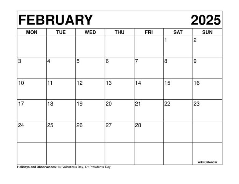 February 2025 Calendar - Printable Templates & More