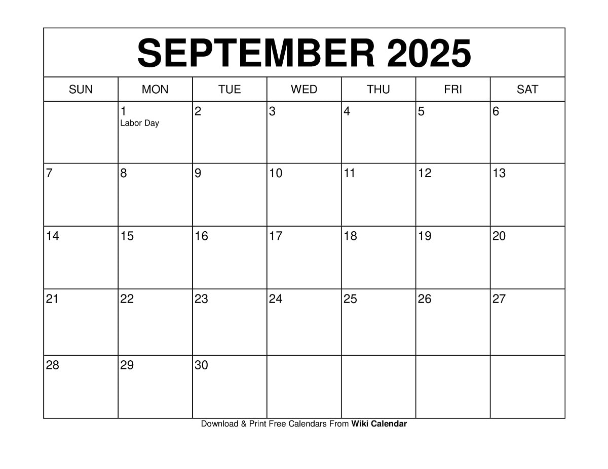 Printable September 2025 Calendar Wiki Calendar Apache OpenOffice Printable September 2025 Calendar Wiki Calendar Apache OpenOffice